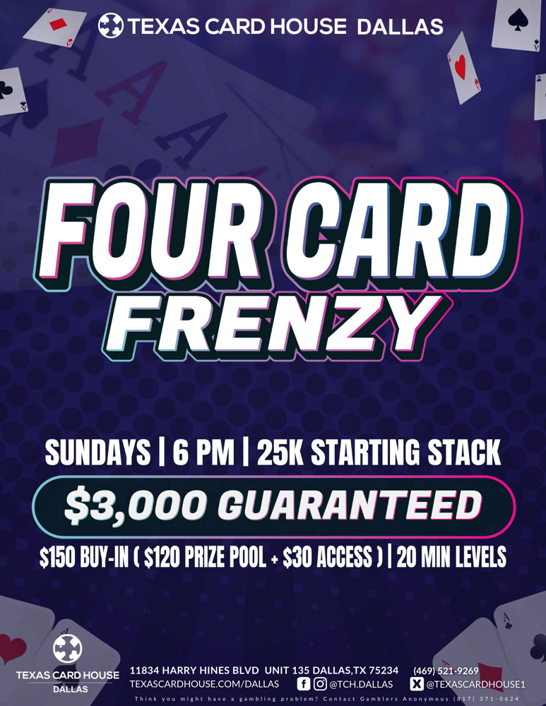 Four Card Frenzy - 3K GTD